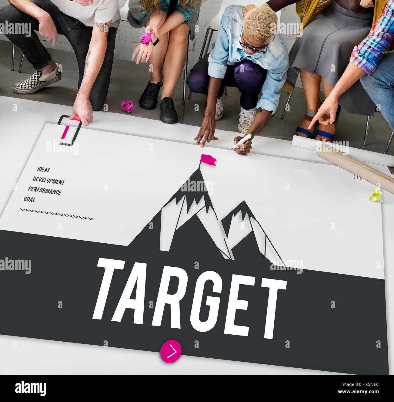 Challenge Target Improvement Strategy Concept Stock Photo - Alamy