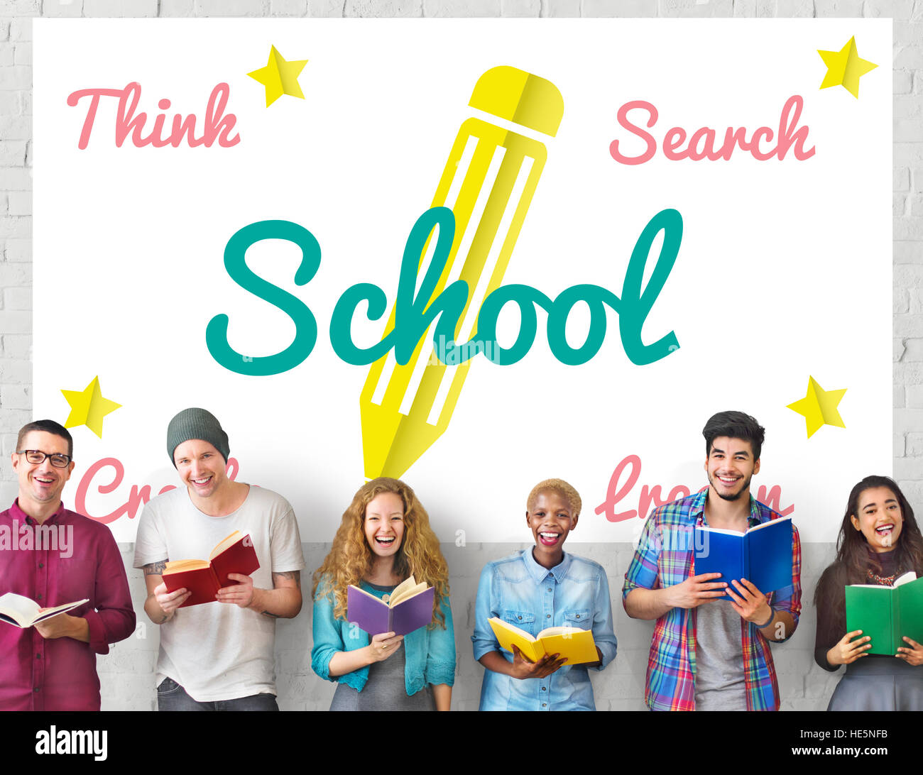 School Knowledge Study Pencil Concept Stock Photo - Alamy