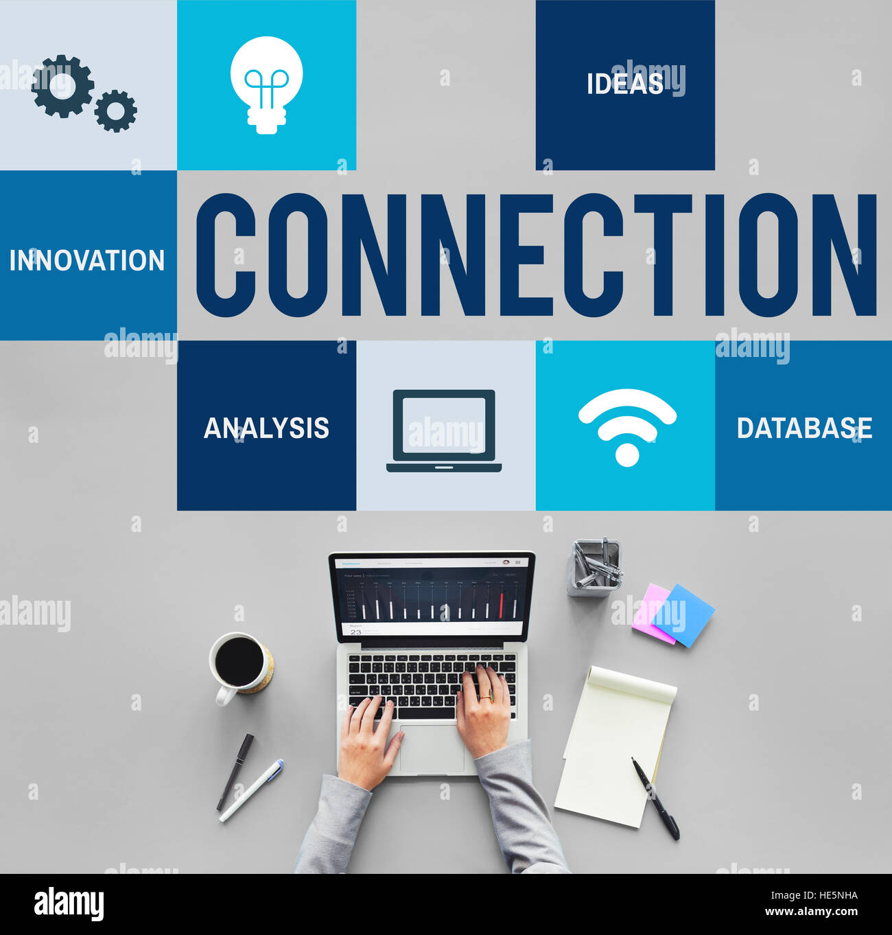 Communication Connection Idea Technology Concept Stock Photo - Alamy