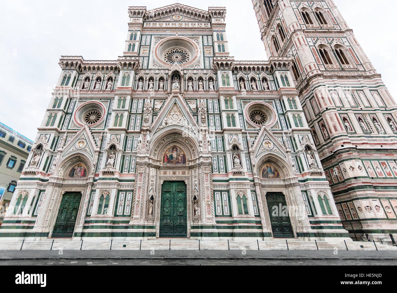 travel to Italy - front view of Florence Duomo Cathedral (Cattedrale ...