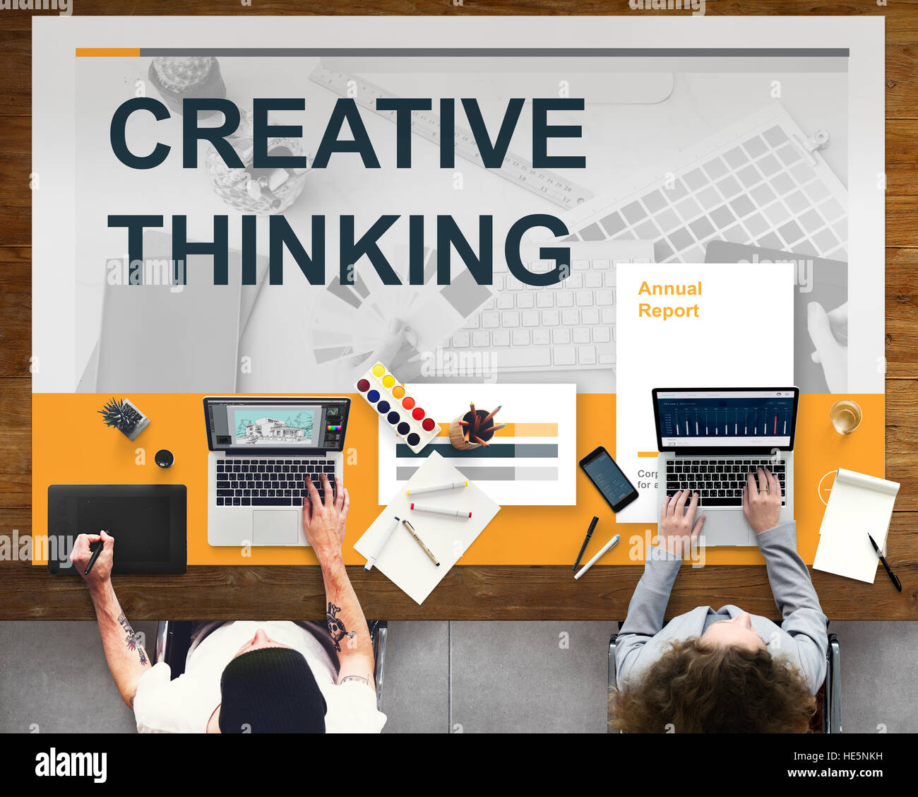 Creative Thinking Process Design Graphic Concept Stock Photo - Alamy