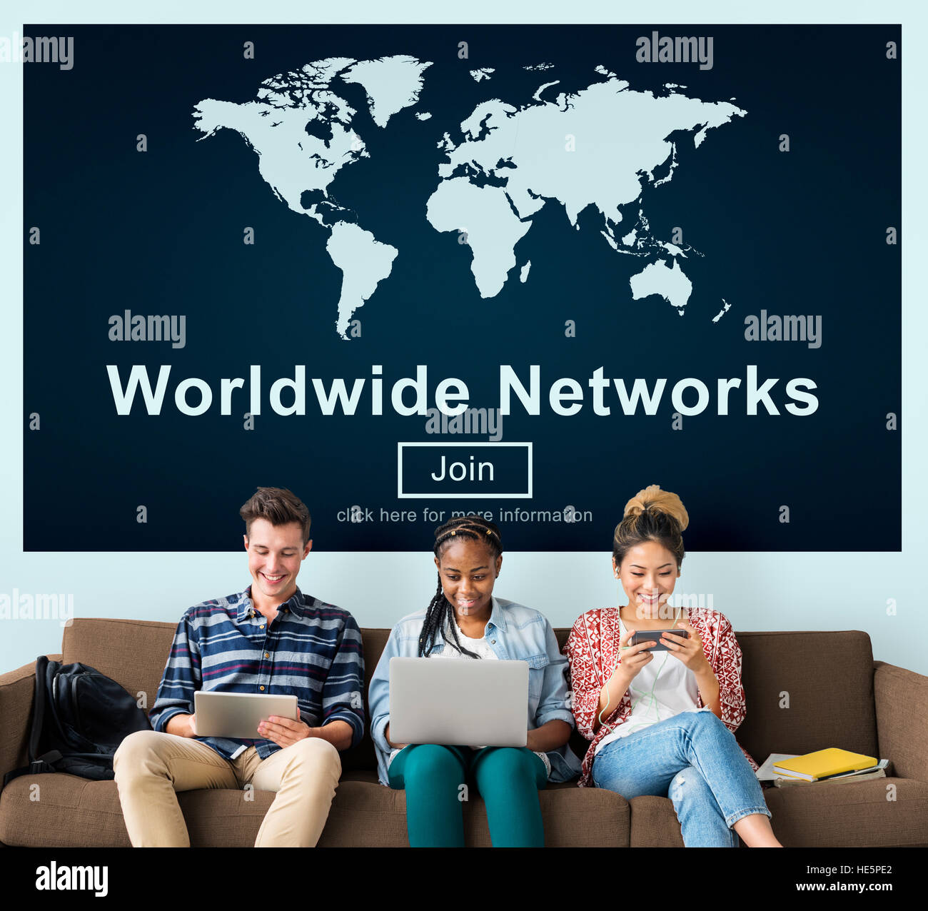 Worldwide Network Global Communication Concept Stock Photo - Alamy
