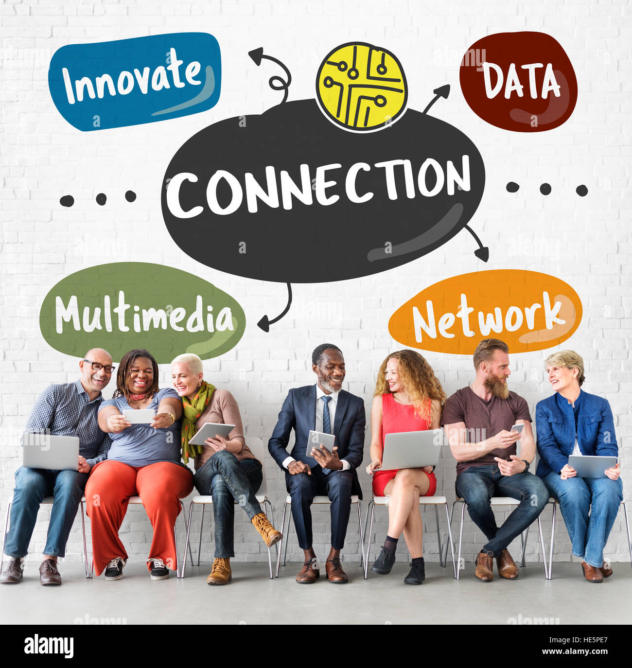 Internet Connection Word Diagram Concept Stock Photo - Alamy