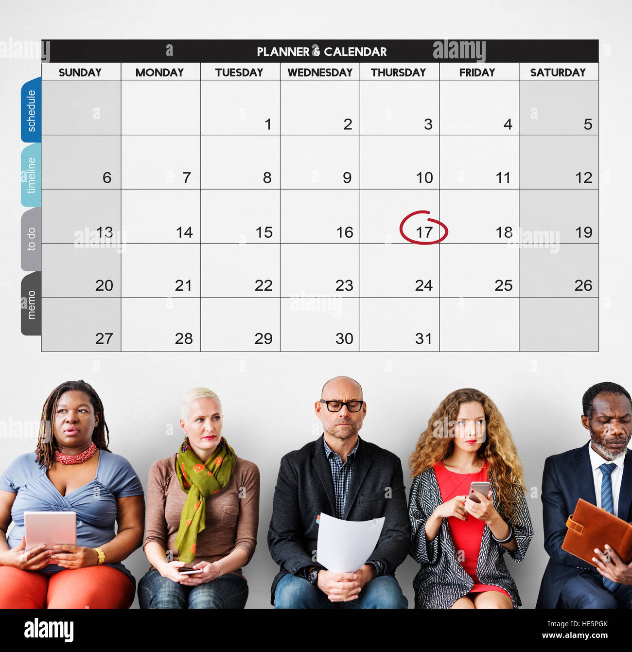 Planner Calendar Schedule Date Concept Stock Photo - Alamy