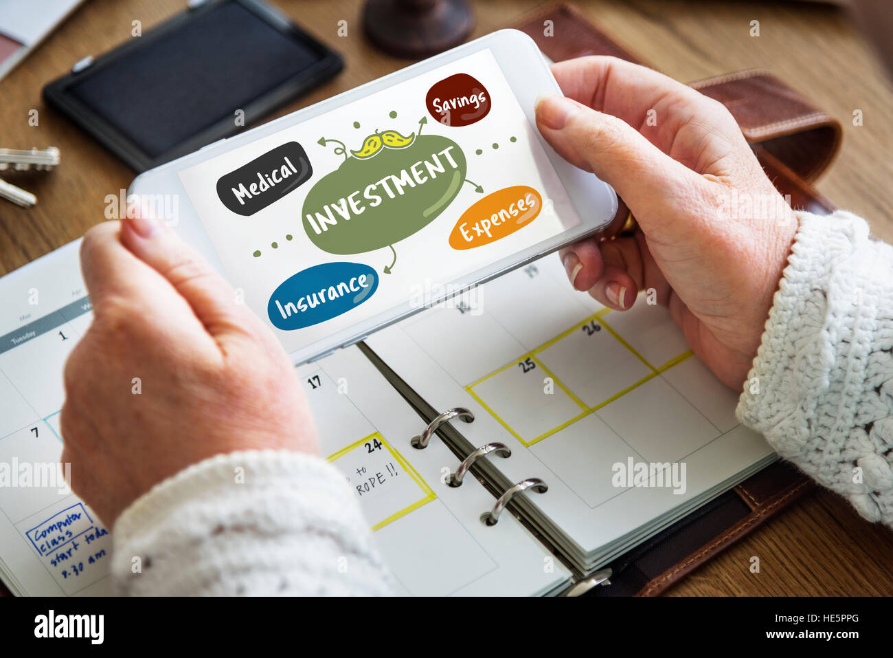 Senior Investment Pension Retirement Plan Savings Concept Stock Photo ...