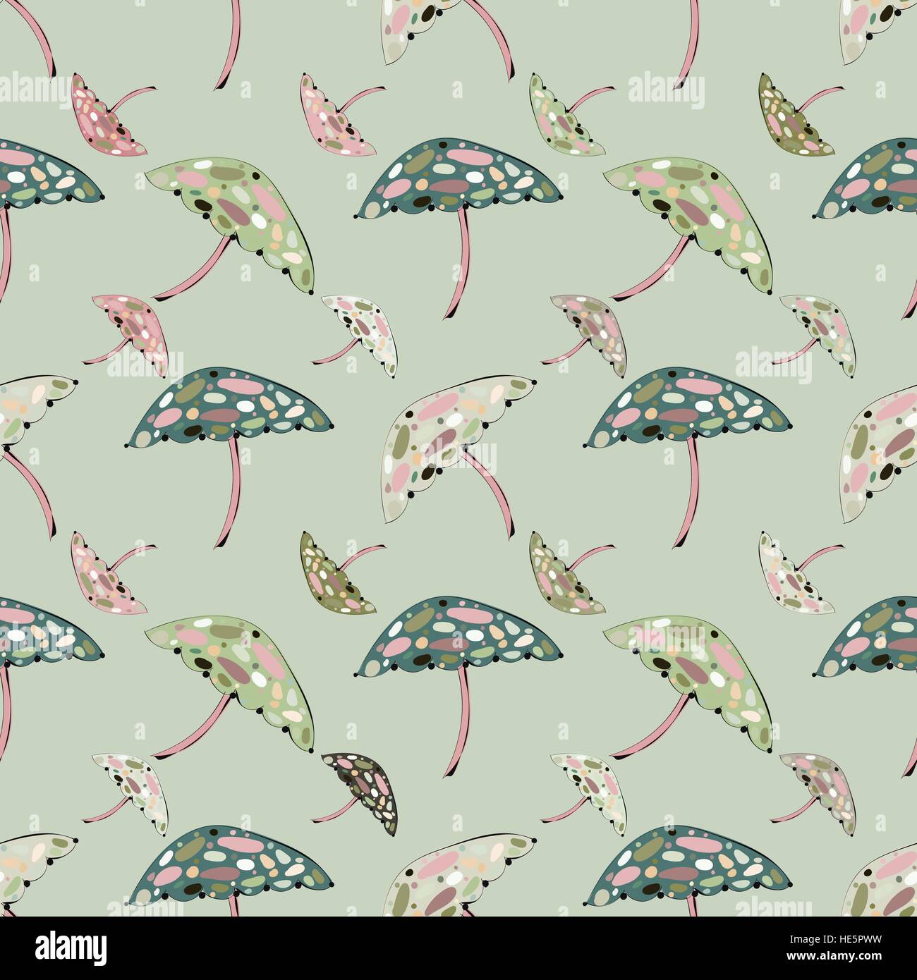 Abstract mushroom seamless pattern background Stock Vector Image & Art ...