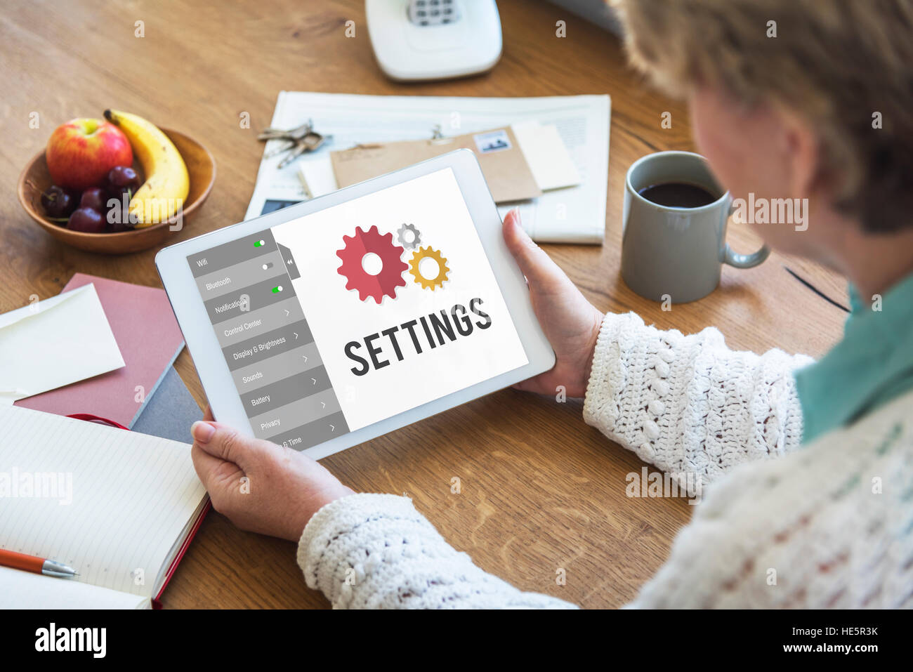 Settings Configuration Setup Tools Concept Stock Photo - Alamy