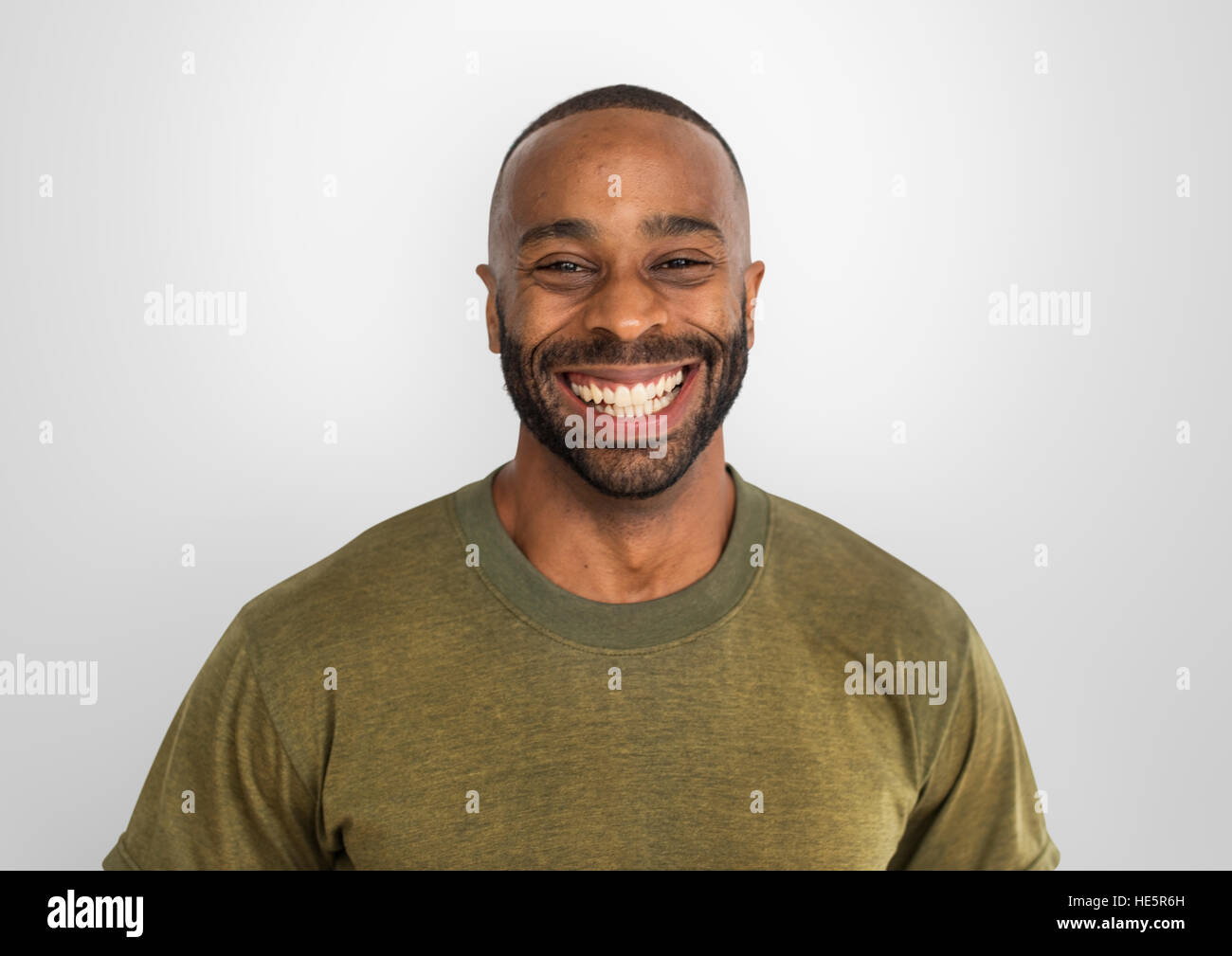 African Man Smiling Face Expression Concept Stock Photo - Alamy