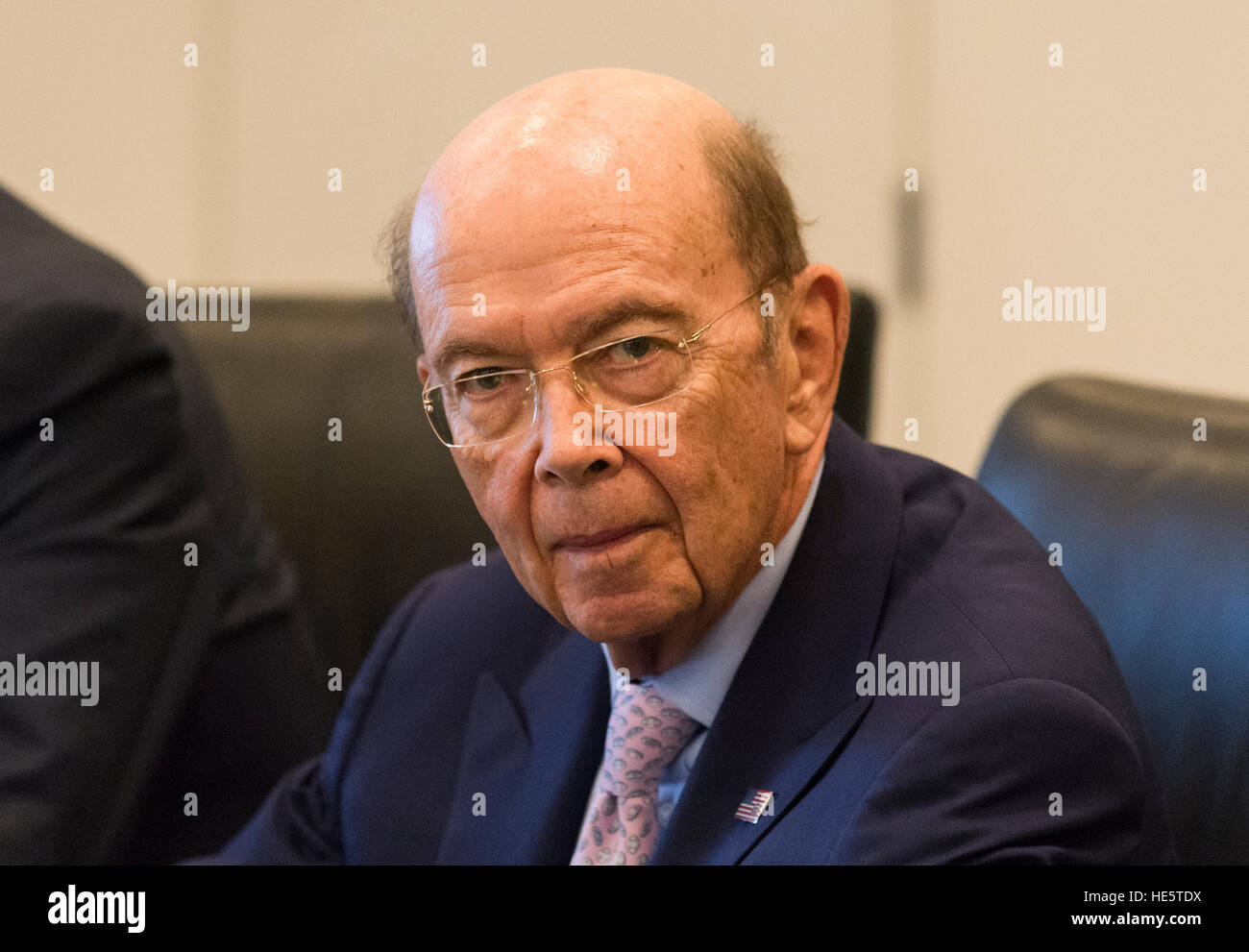 New York, Us. 14th Dec, 2016. Commerce Secretary nominee Wilbur Ross is ...