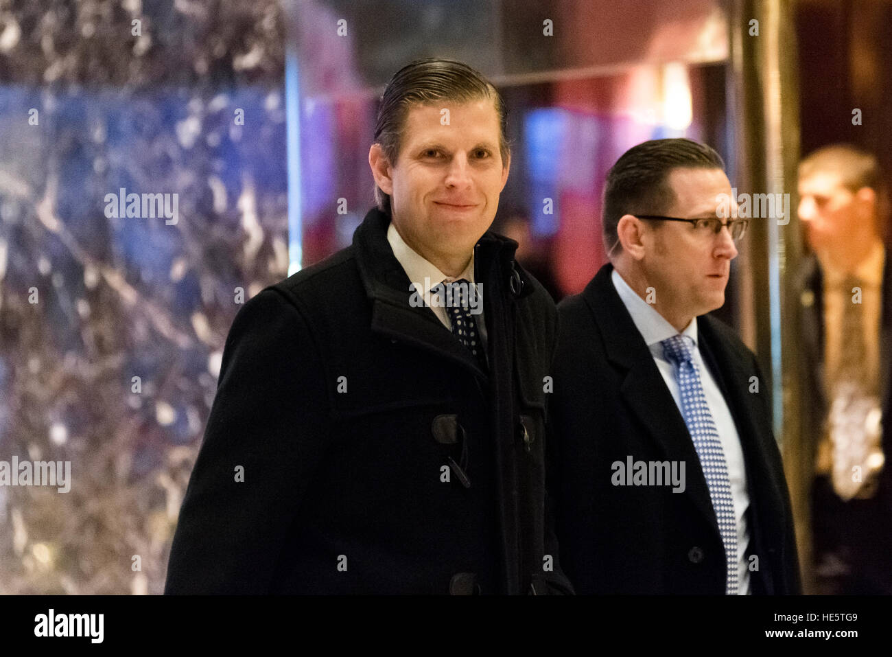 New York, Us. 14th Dec, 2016. Eric Trump is seen upon his arrival in ...