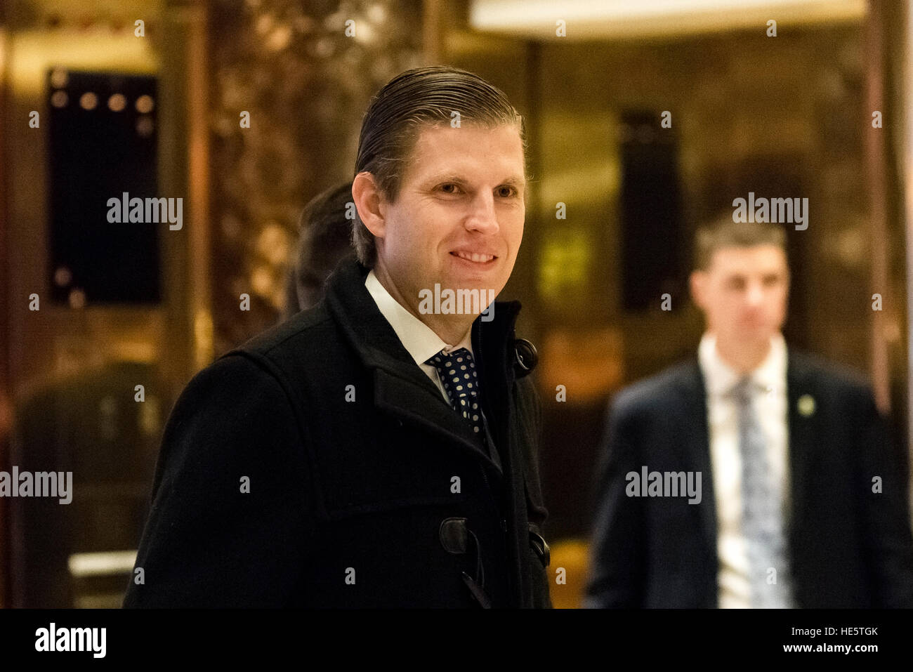 New York, Us. 14th Dec, 2016. Eric Trump is seen upon his arrival in ...