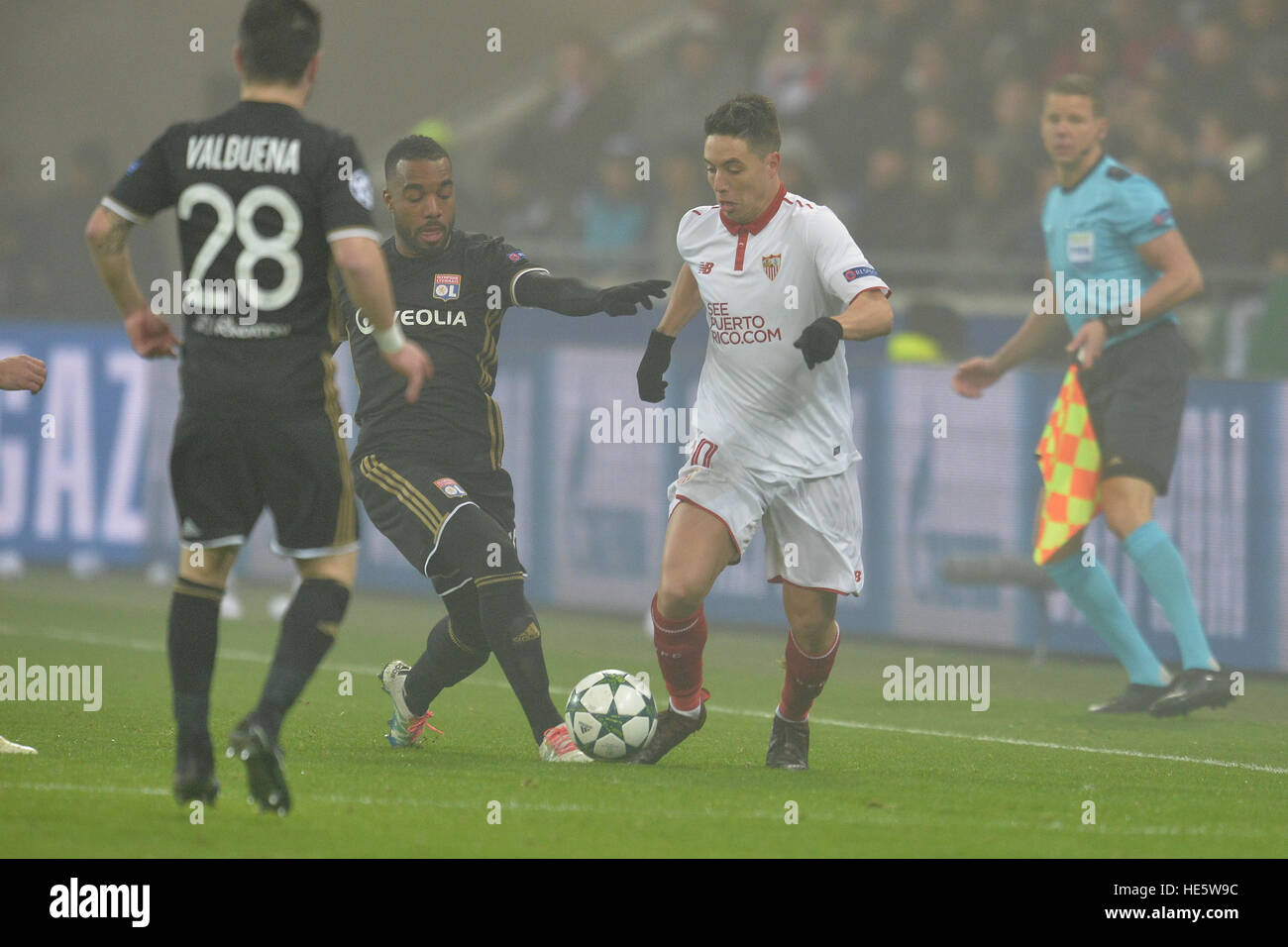 07.12.2016. Lyon, France. UEFA Champions league football, group stages ...