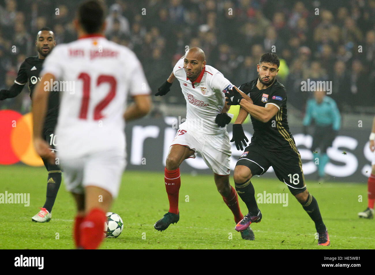 07.12.2016. Lyon, France. UEFA Champions league football, group stages ...