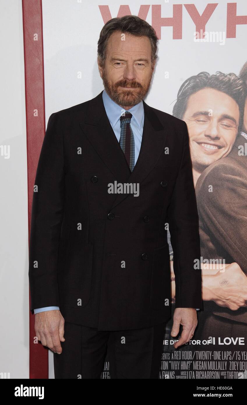 Los Angeles, CA, USA. 17th Dec, 2016. Bryan Cranston at arrivals for ...