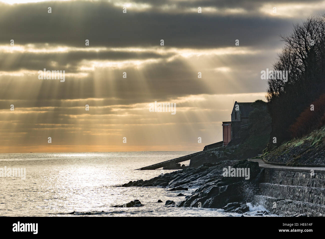 Penlee point, near Mousehole, Cornwall, UK. 18th December. UK Weather ...