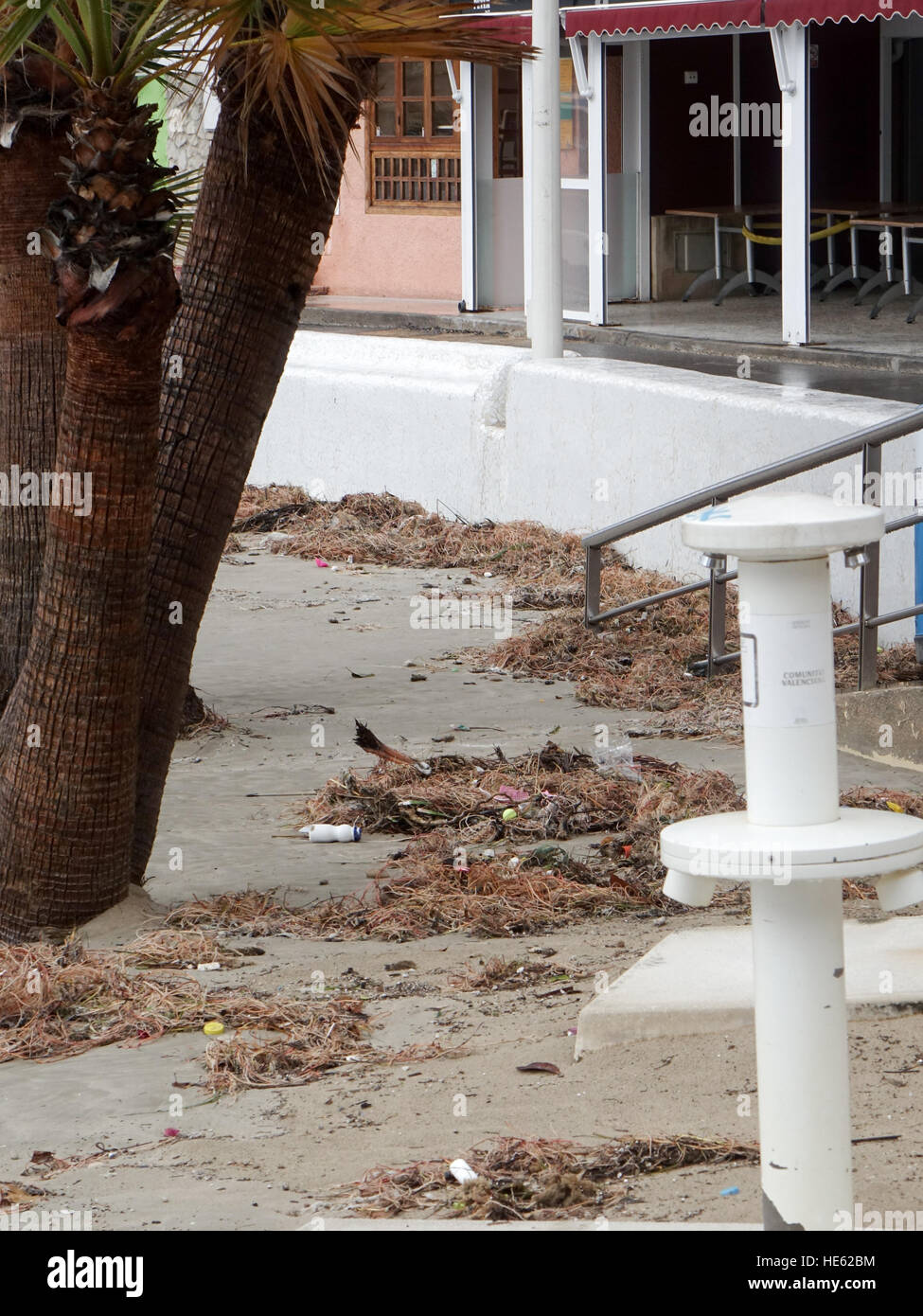 Benidorm, Costa Blanca, Spain, 28th January 2018. The storm last night ...