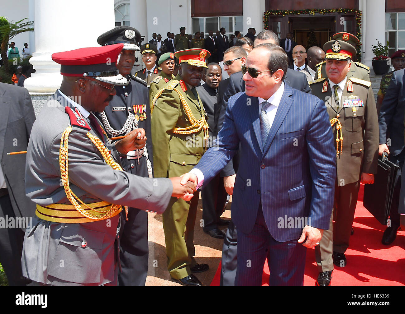 Kampala, Kampala, Uganda. 18th Dec, 2016. Egyptian President Abdel Fattah al-Sisi arrives to ...