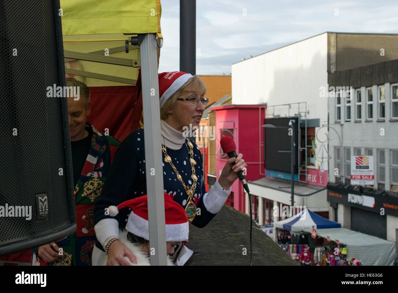 Derry/Londonderry City, UK, 18 December 2016 The Mayor of Derry City ...