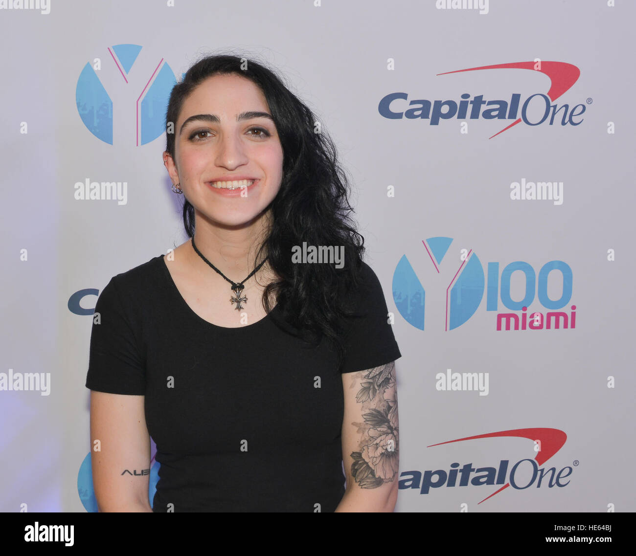 Miami, Florida, USA. 18th Dec, 216. Emily Estefan on the Red Carpet at ...