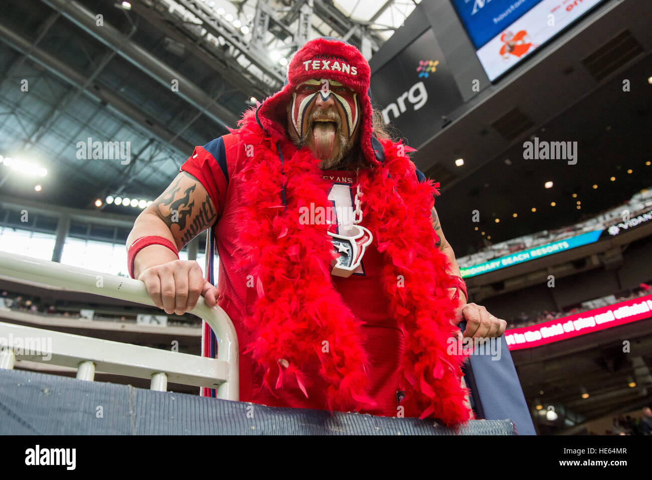 Houston, Texas, USA. 18th Dec, 2016. The Ultimate Houston Texans fan ...