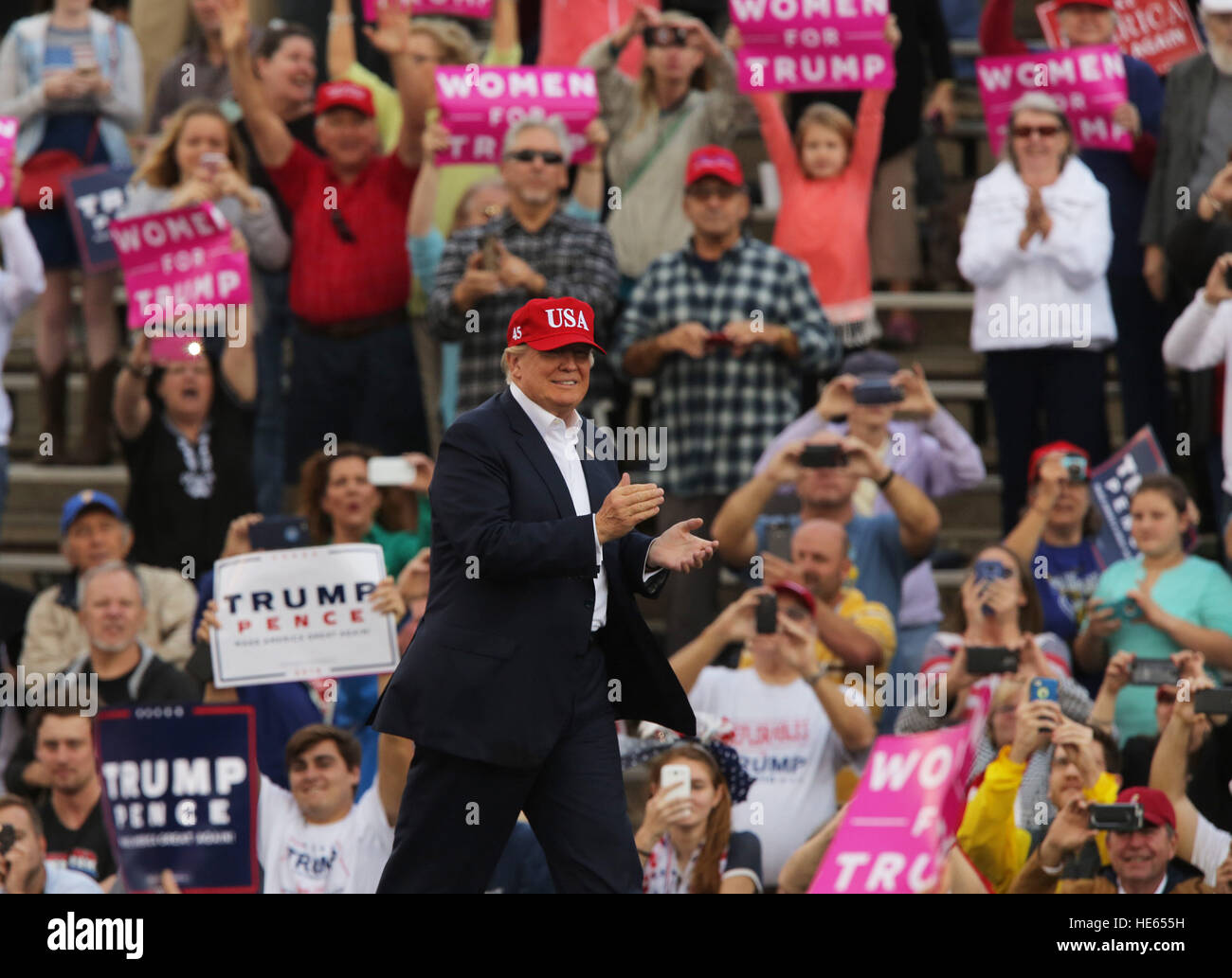 Mobile, ALABAMA, USA. 17th Dec, 2016. US President-elect Donald Trump ...