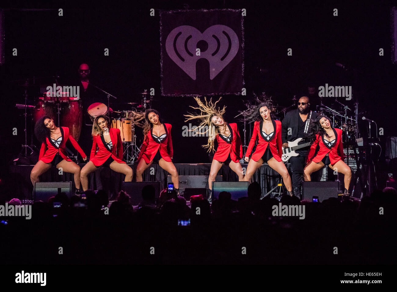 Pitbull's back up dancers at 93.3 FLZ's iHeartRadio Jingle Ball on ...