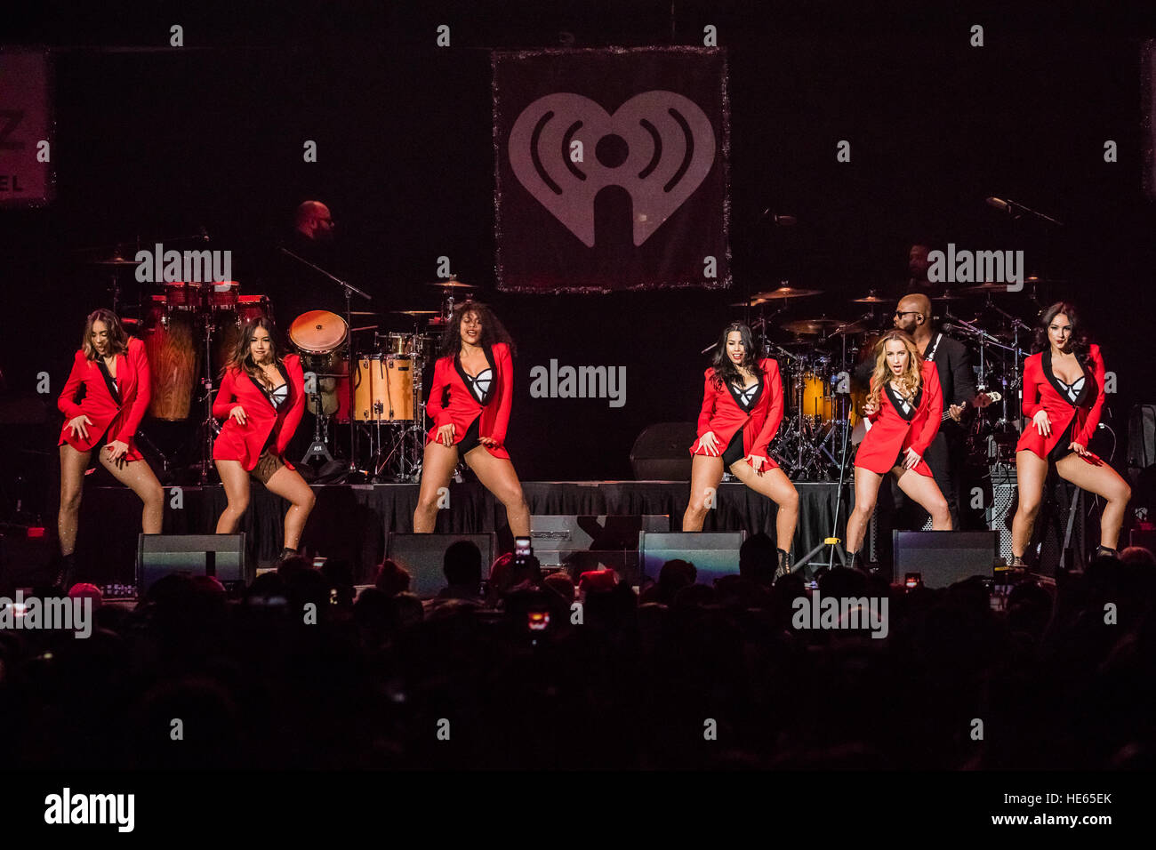 Pitbull's back up dancers at 93.3 FLZ's iHeartRadio Jingle Ball on ...