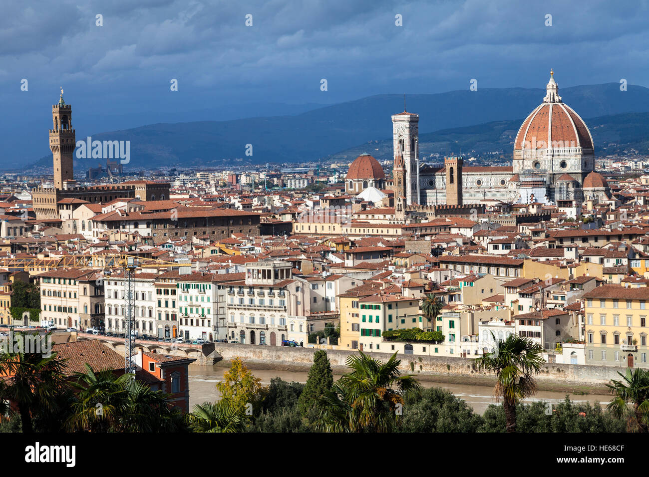 Florence skyline from above hi-res stock photography and images - Alamy