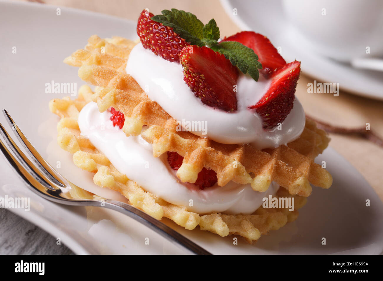 Wafer strawberry hi-res stock photography and images - Alamy