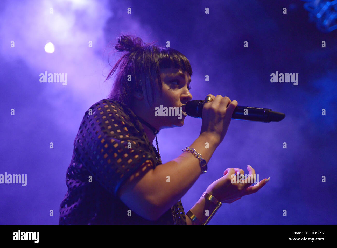 Evanescence and VERIDIA perform on stage at Fillmore Featuring: Deena ...