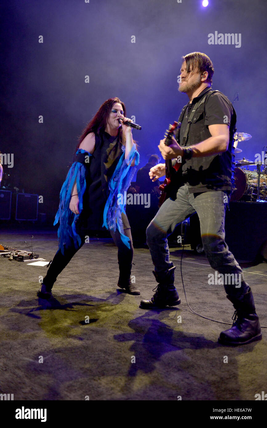 Evanescence and VERIDIA perform on stage at Fillmore Featuring: Amy Lee ...