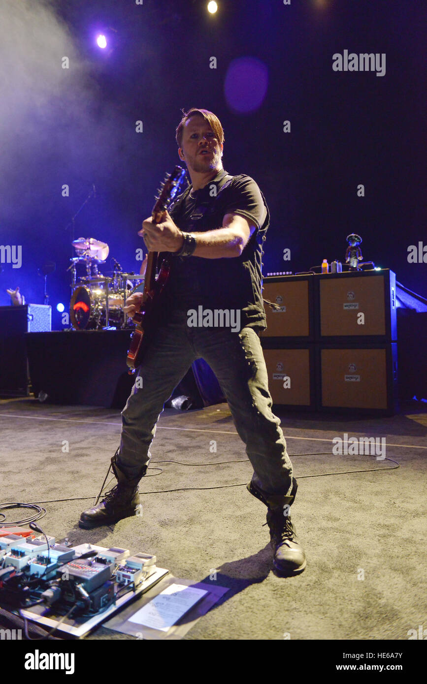 Evanescence and VERIDIA perform on stage at Fillmore Featuring: Troy ...