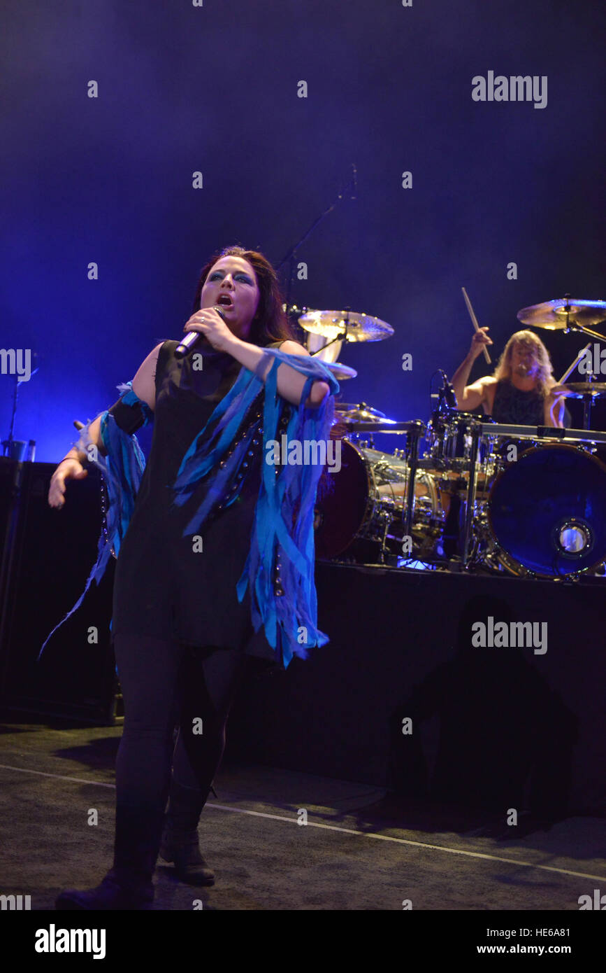 Evanescence and VERIDIA perform on stage at Fillmore Featuring: Amy Lee ...