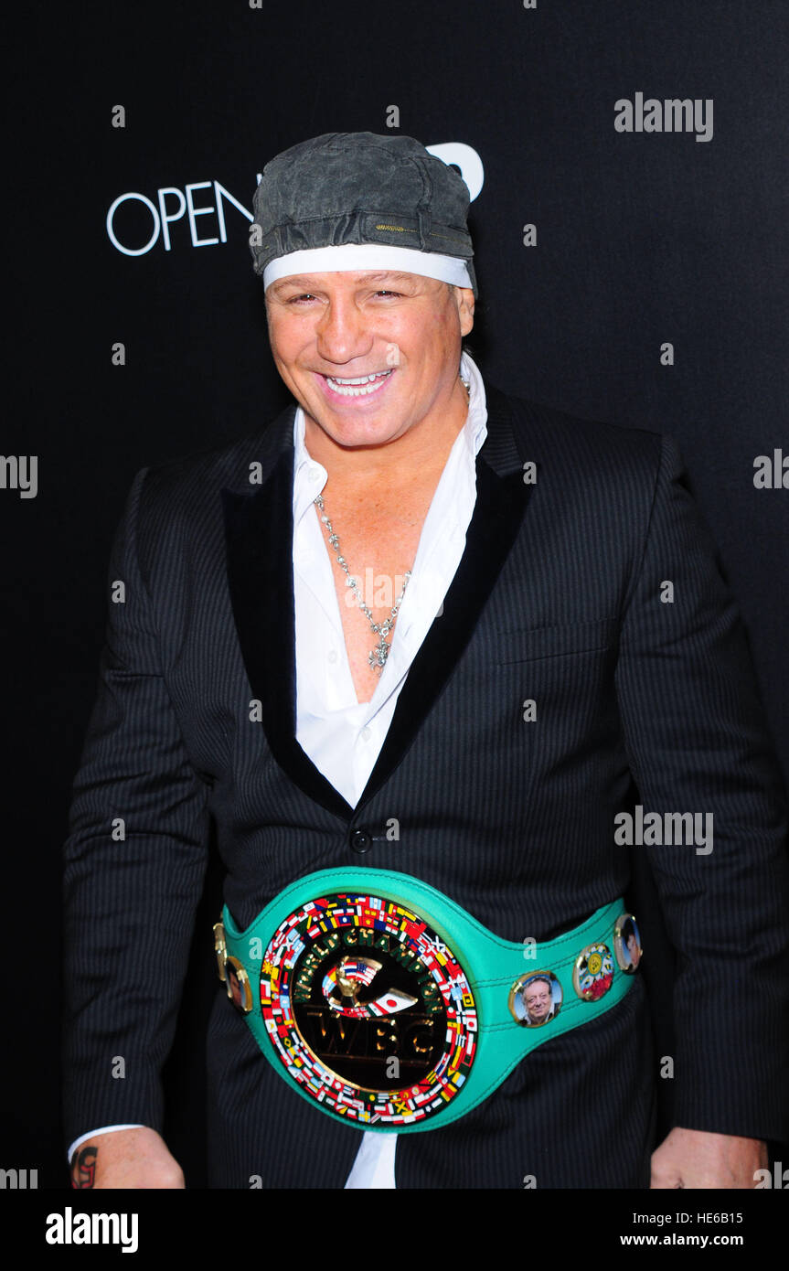 Vinny Pazienza attending the New York premiere of 'Bleed For This ...