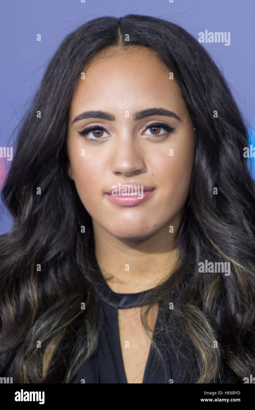 Simone Alexandra Johnson attending the premiere of Disney's 'Moana ...