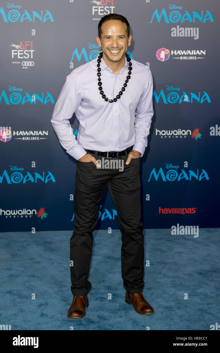 Joe Nieves attending the premiere of Disney's 'Moana,' during AFI FEST ...