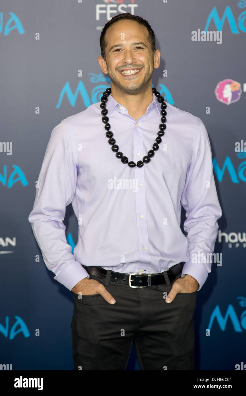 Joe Nieves attending the premiere of Disney's 'Moana,' during AFI FEST ...