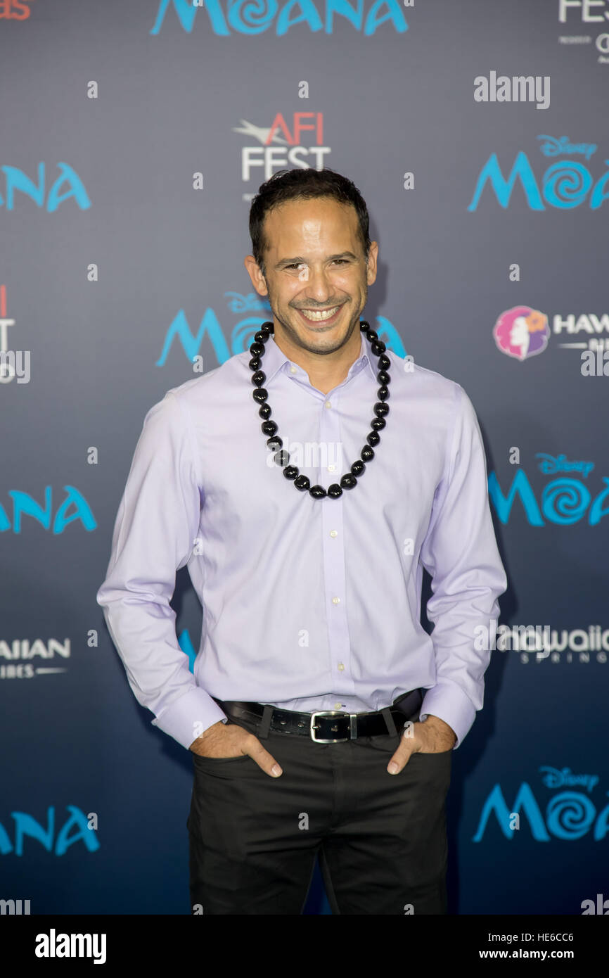 Joe Nieves attending the premiere of Disney's 'Moana,' during AFI FEST ...