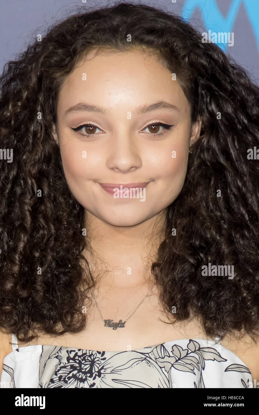 Kayla Maisonet attending the premiere of Disney's 'Moana,' during AFI ...