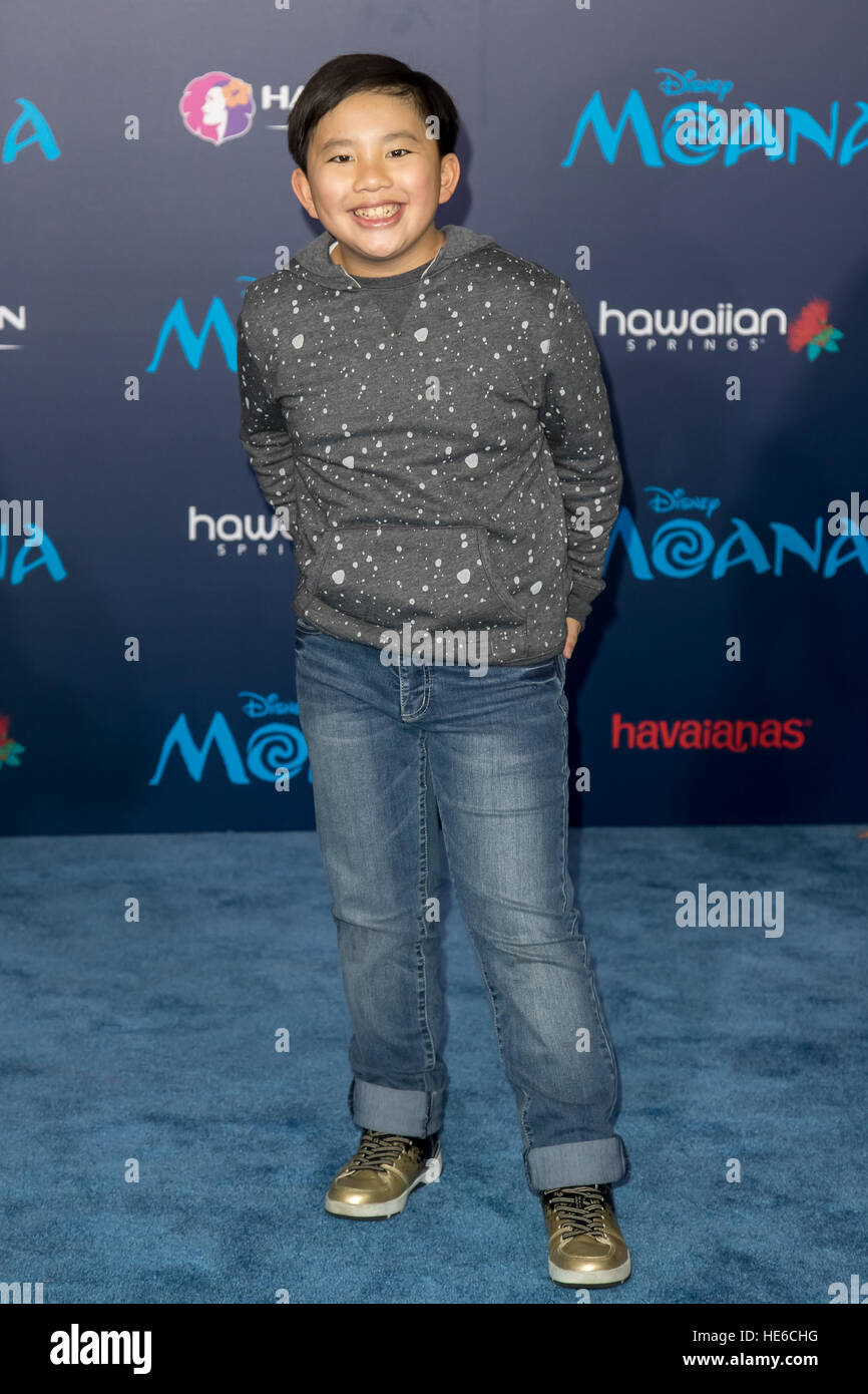 Albert Tsai attending the premiere of Disney's 'Moana,' during AFI FEST ...