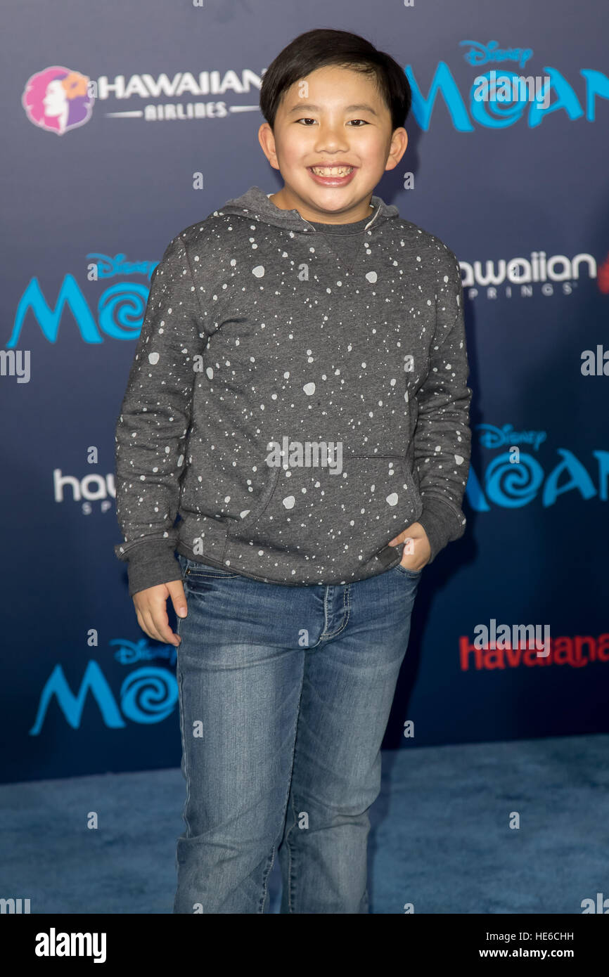 Albert tsai attending premiere disneys moana hi-res stock photography ...