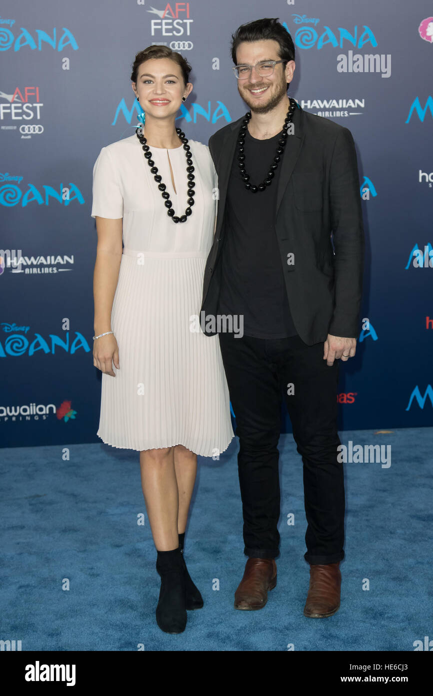 Elvy Yost attending the premiere of Disney's 'Moana,' during AFI FEST ...