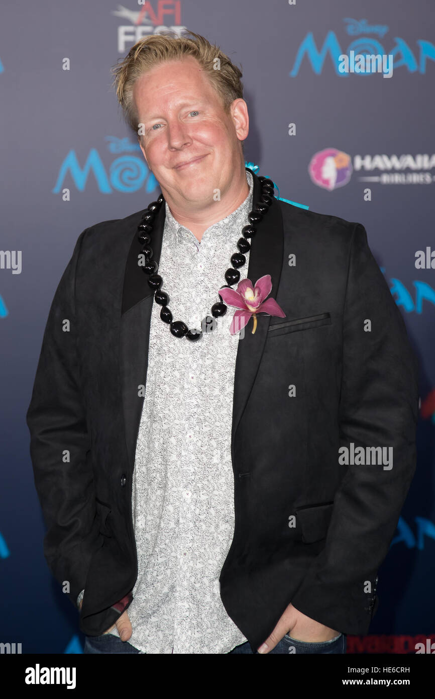 Jared Bush attending the premiere of Disney's 'Moana,' during AFI FEST ...