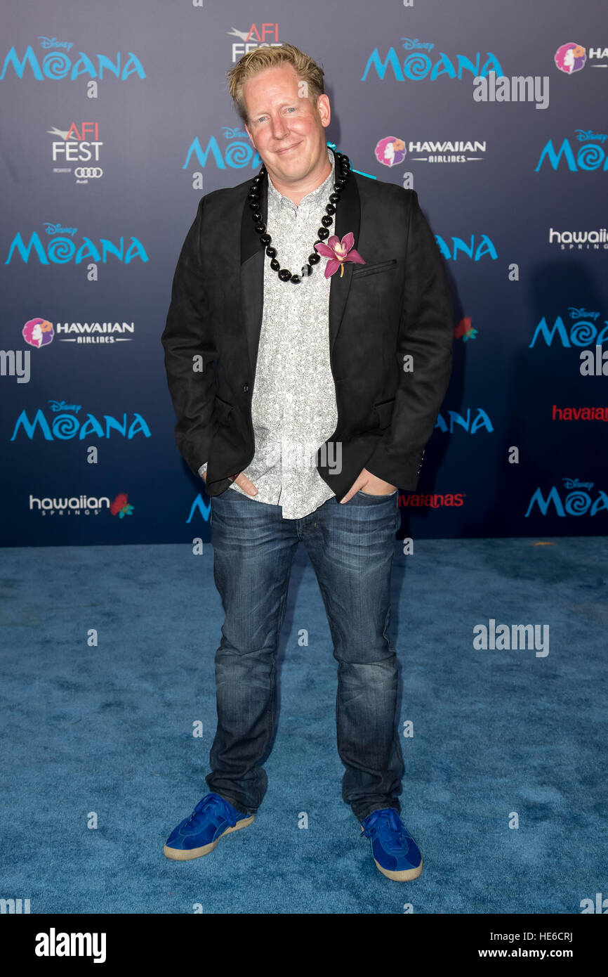 Jared Bush attending the premiere of Disney's 'Moana,' during AFI FEST ...