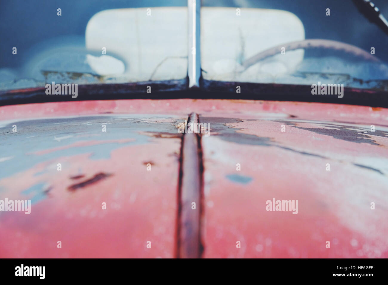 Rusty wrecked car Stock Photo - Alamy