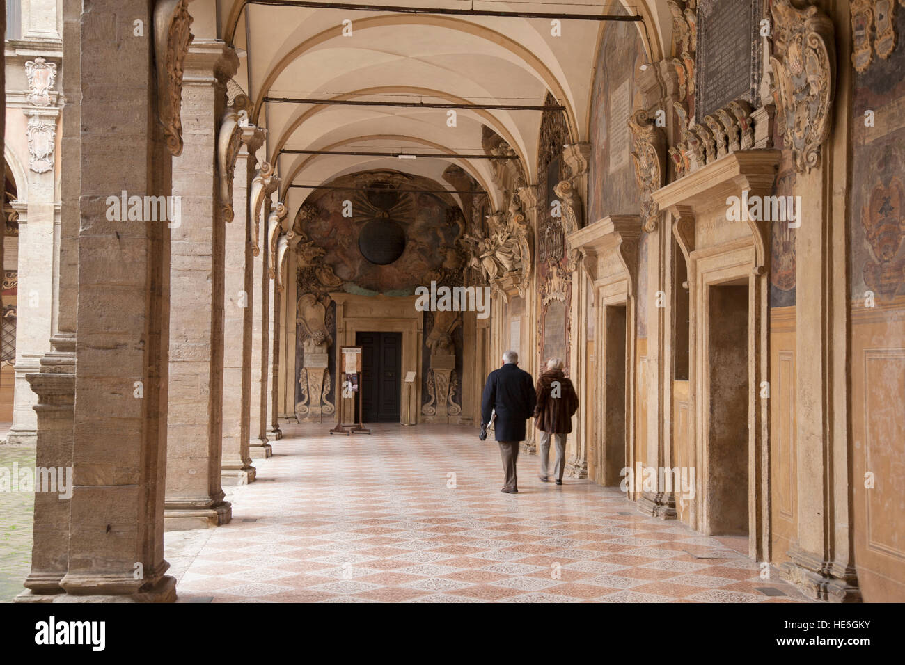 Biblioteca archiginnasio library bologna hi-res stock photography and ...