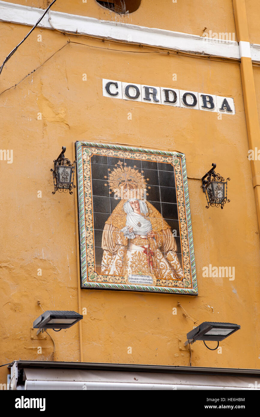 Seville sevilla ceramic tile sign hi-res stock photography and images ...