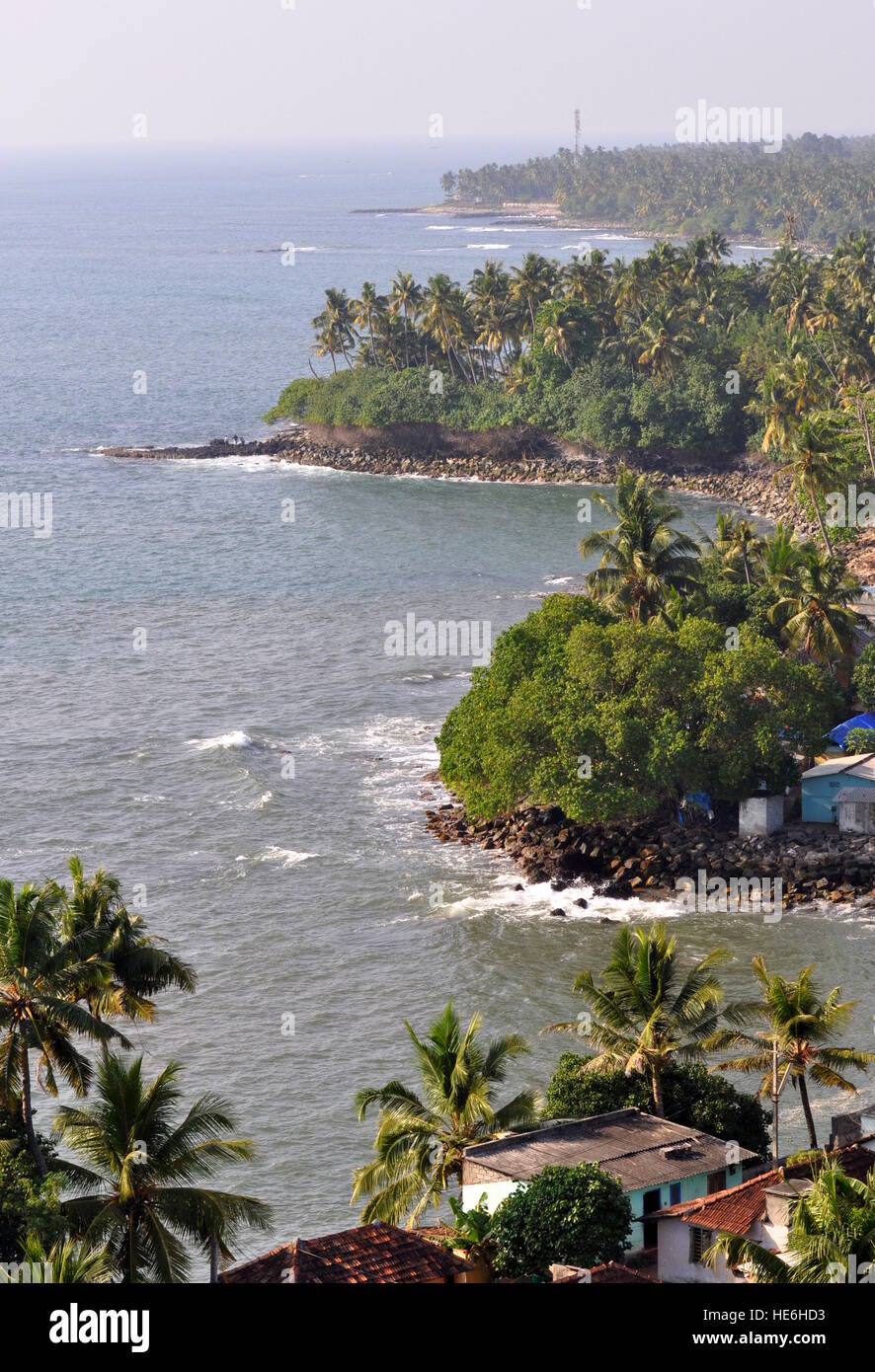 Kerala coastline in India Stock Photo - Alamy