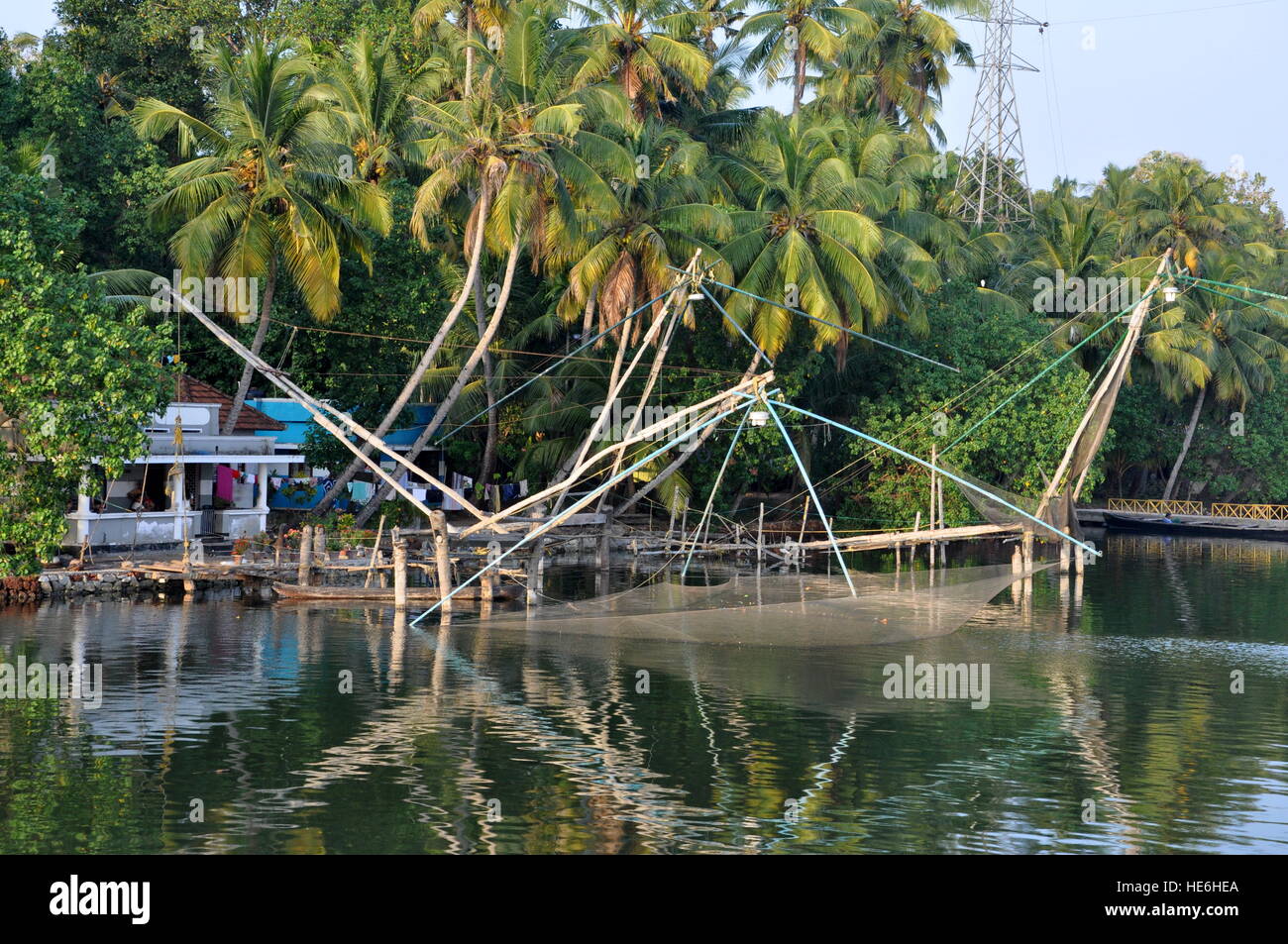 Fishing in Kerala India Stock Photo - Alamy