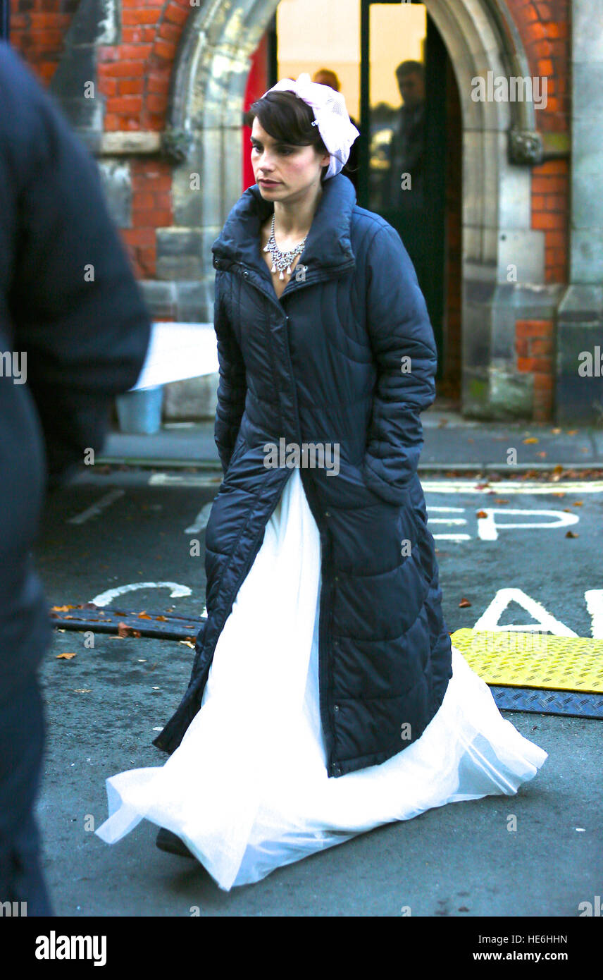 Charlotte Riley on the film set of 'King Charles III' in Beverley ...